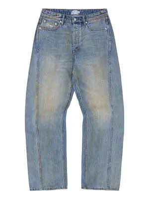 CORTEIZ Ardwear Panel Baggy Jeans 'washed Indigo'