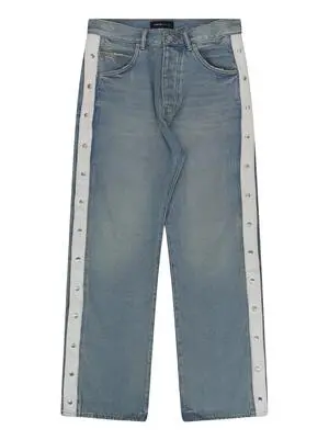 PURPLE BRAND Tearaway Side Snaps Jeans - Blue
