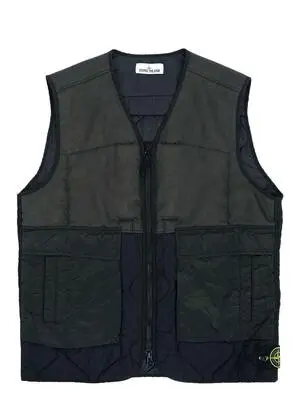 Stone Island Jacket Without Sleeves - Black