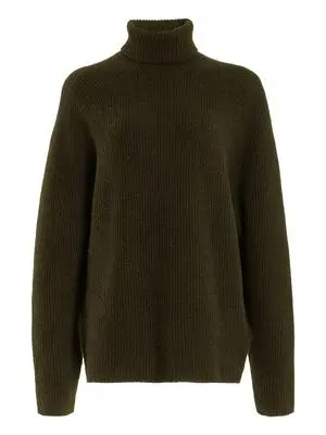 Gabriela Hearst Wigman Cashmere Turtleneck Sweater - Olive