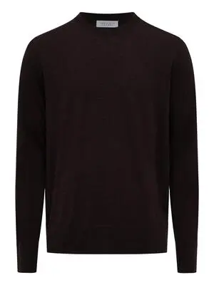 Gabriela Hearst Palco Knit Sweater In Merino Wool - Chocolate