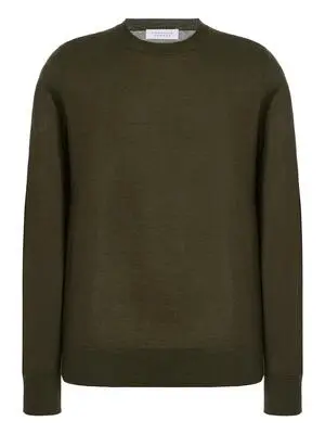 Gabriela Hearst Palco Merino Wool Knit Sweater - Olive