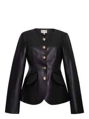Cara Cara Dodie Leather Blazer - Black