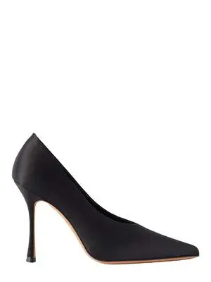 JUDE Kiss 105 Satin Pumps - Black