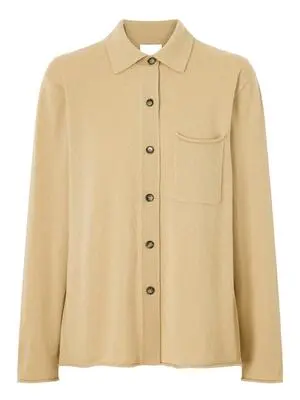 ALLUDE ALLUDE Cashmere Cardigan Brown