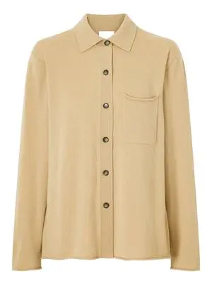 ALLUDE Cashmere Cardigan - Camel