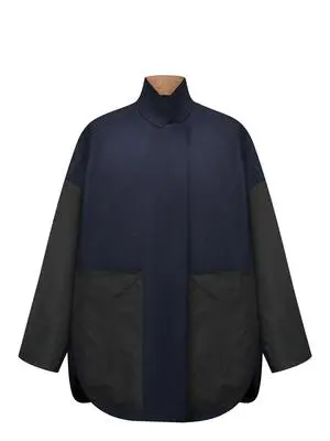 DI STAVNITSER T Shirt Wool-blend Coat - Navy