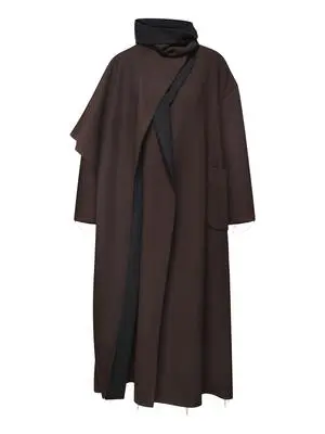 DI STAVNITSER Diana Wool-blend Coat - Brown
