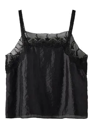 THE GARMENT Gilian Flower Top - Black