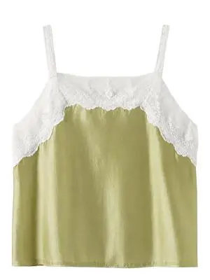 THE GARMENT Gilian Flower Top - Green