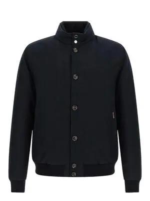 MOORER Janos Bomber Jacket - Blue