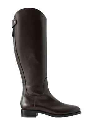 AeydĒ Hector Leather Knee High Boots - Brown