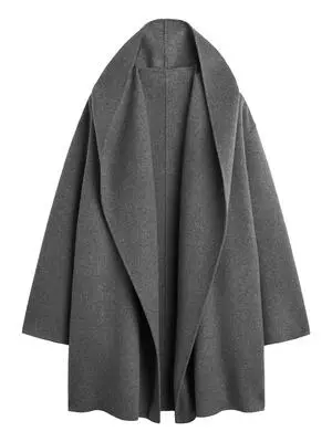 TOTEME Wool Hoodie Coat - Grey