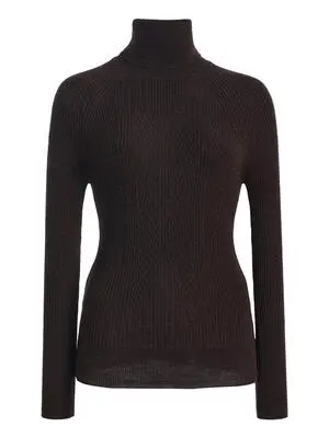 DL1961 Merino Wool Turtleneck Sweater - Brown