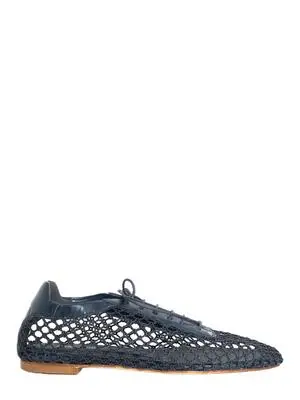 ANDREA GOMEZ Antonia Mesh Oxford Flats - Blue
