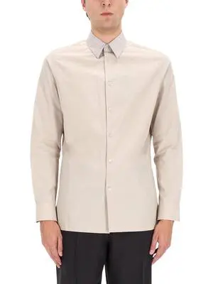 Fendi S Long Sleeve Button-up Shirt - White