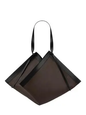 Yuzefi Yuzefi Pebble-Grain Leather Wonton Bag Brown