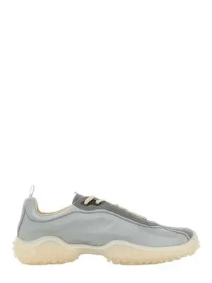 Miu Miu Miu Miu Women's Tech Fabric And Suede Bubble Sneaker Grey