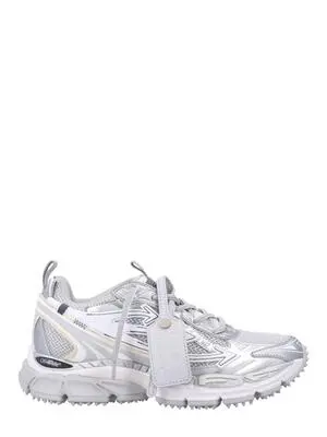 Off-White Low-top Mesh Running Sneakers - Grey/silver