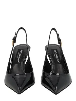 DOLCE & GABBANA DOLCE & GABBANA Logo Slingback Heels