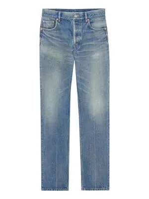 Saint Laurent Cotton Lined Five-pocket Jeans - Blu