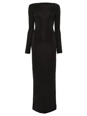 Cult Gaia Long Sleeve Evening Dress - Black