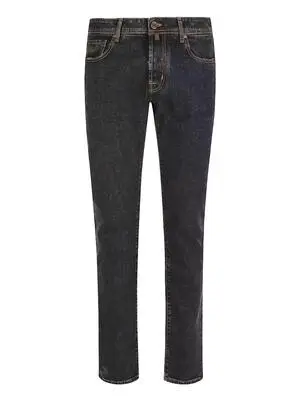 Jacob Cohen Bard Faded Slim-fit Jeans - Black