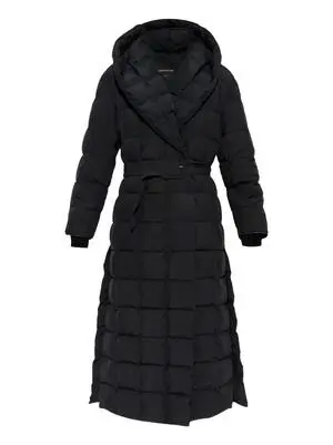 Fabiana Filippi Belted Long Down Coat - Black