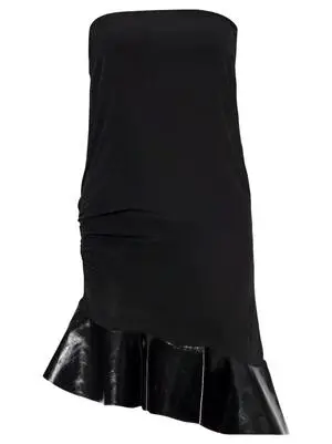 IRO PARIS Florence Ruffled Strapless Mini Dress