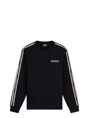 EA7 Logo-tape Sweatshirt - Black