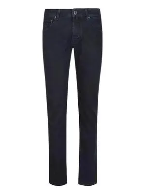 Jacob Cohen Nick Slim Logo-patch Jeans - Blue