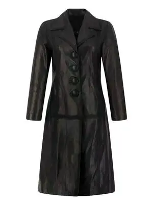 DANCASSAB Grisi Single-breasted Coat - Black