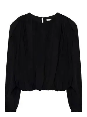 SIMKHAI SIMKHAI Frida Draped Long-Sleeve Top