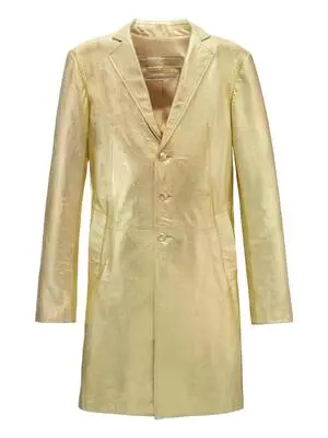 DANCASSAB Leandra Single-breasted Coat - Gold