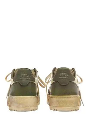 AUTRY Medalist Super Vintage Leather Sneakers Neutrals