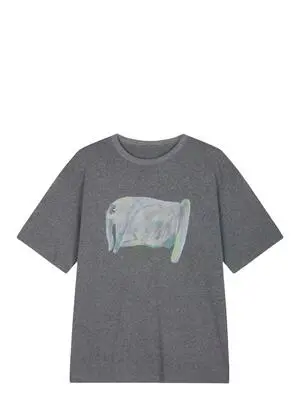 JNBY Crewneck Short Sleeve T-shirt With Graphic Print - Grey