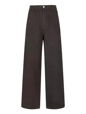 CROQUIS Relaxed-fit Wide-leg Jeans - Brown