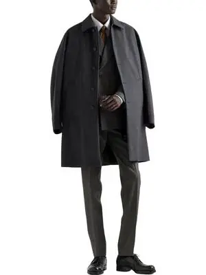 Prada Technical Wool Coat - Grey