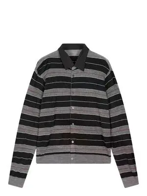 CROQUIS Striped Wool Cardigan
