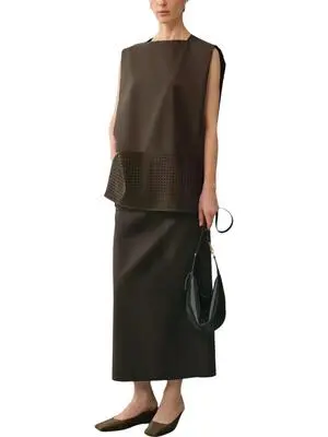 LESS Laser-cut Maxi Skirt