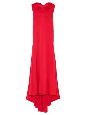Alex Perry Strapless Fishtail Gown - Red