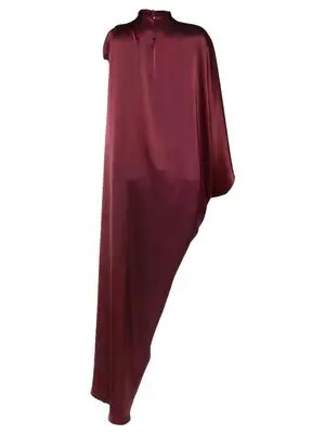 ISABEL SANCHIS Draped Shoulder-cape Gown