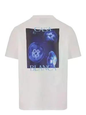 Casablanca Graphic-print Short-sleeve T-shirt - White