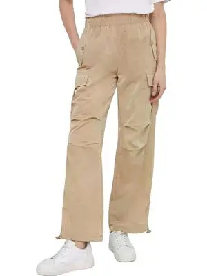 Sisley Elasticated-waist Cargo Pants - Neutrals