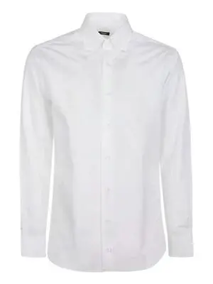 BARBA NAPOLI Button-down Collar Shirt - White