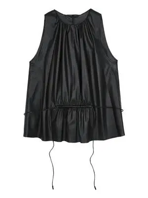 LESS Drawstring-detail Blouse - Black