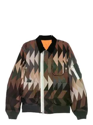 Sacai X A.p.c. Quilts Jacket - Brown