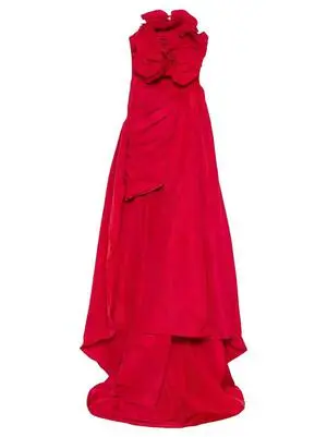 Pamella Roland Taffeta Gown - Red