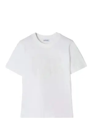 Burberry Knight Stamp Cotton T-shirt - White