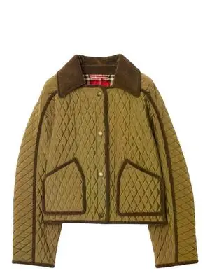 Burberry Floriston Quilted Jacket - Green